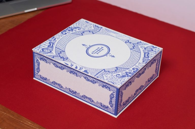 Martha Stewart Weddings |custom clamshell box | Bella Forte Designs