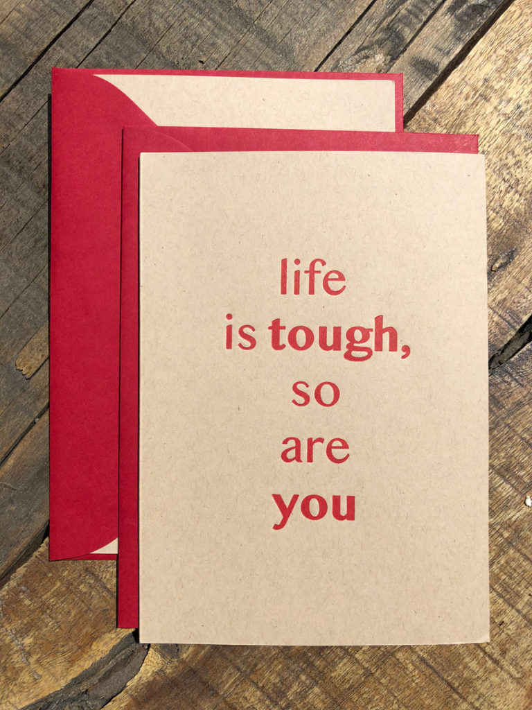 Life is tough, so are you (set of 5) | Bella Forte Designs